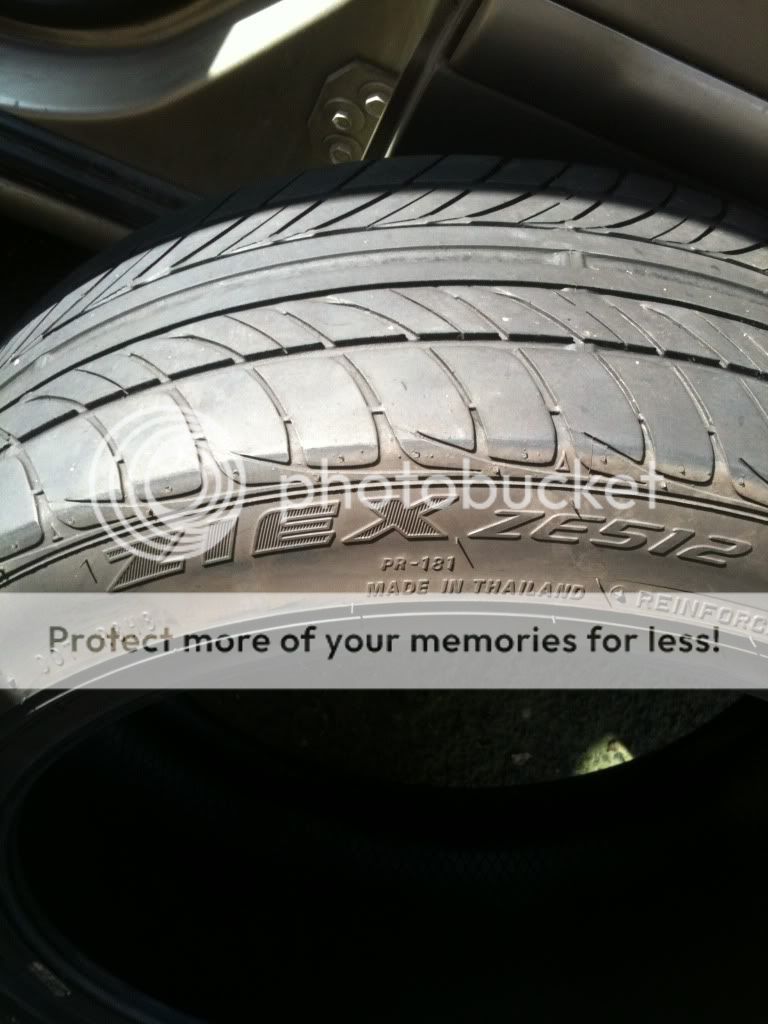 FS: Two 225/45/17 Falken 512 tires | VW Vortex - Volkswagen Forum